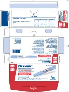 Ozempic® Semaglutide Prefilled Injection Pen, 1 Pen NDC # 00169413212 ...