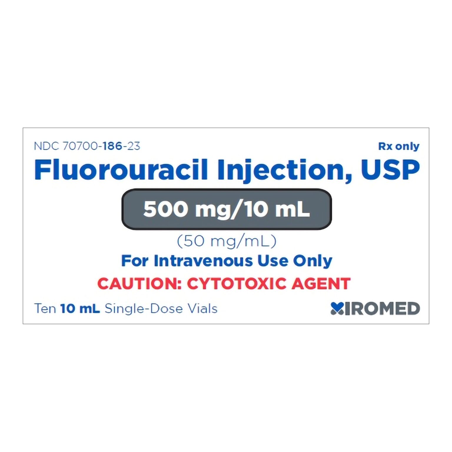 FLUOROURACIL INJ, USP 500MG/10ML, 10X10ML NDC 70700018623 NON ...