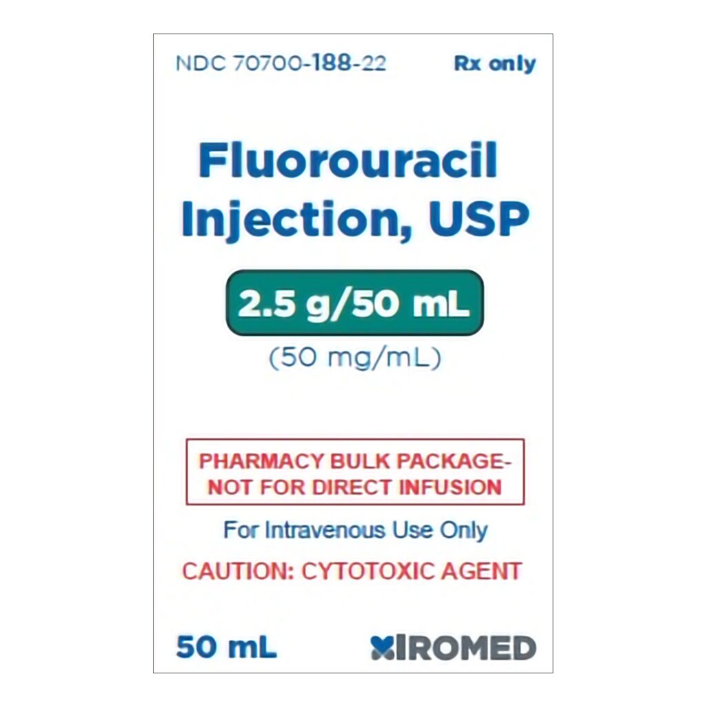 FLUOROURACIL INJ, USP, 2.5G/50ML NDC 70700018822 024304209471 ...